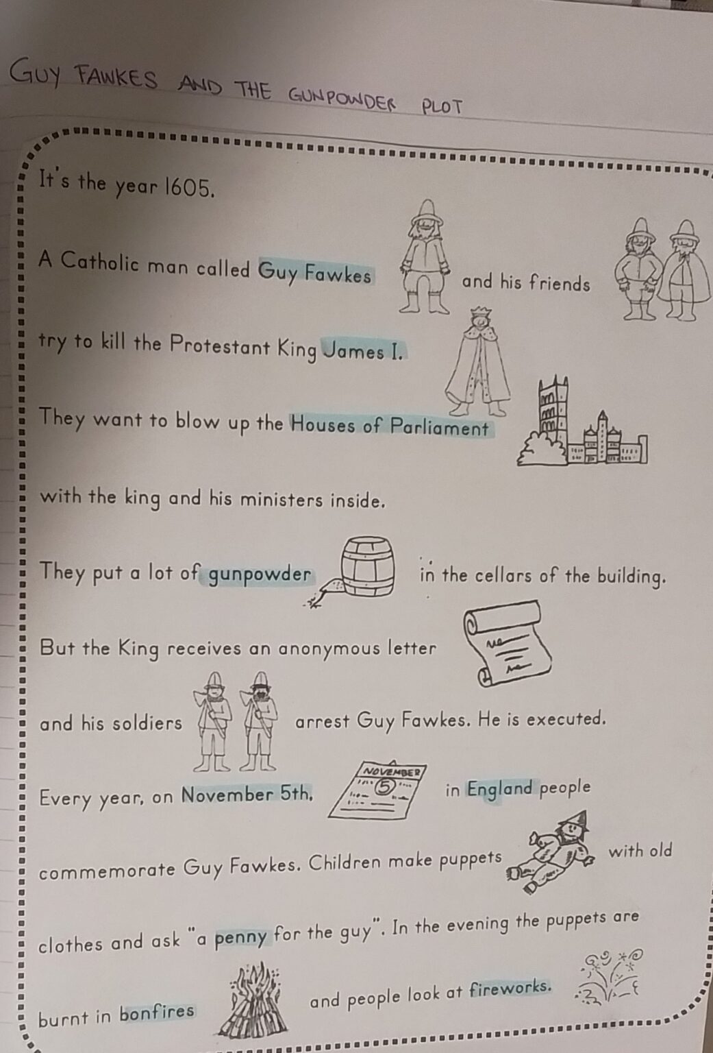 Guy Fawkes and the Bonfire Night